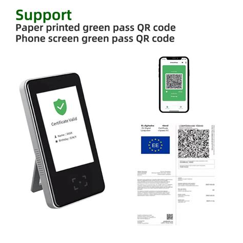 5 Inch Eu Green Pass Qr Code Reader Fast Mipi 640x480 Scanner