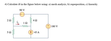 Solved Calculate I0 ﻿in The Figure Below Using A ﻿mesh