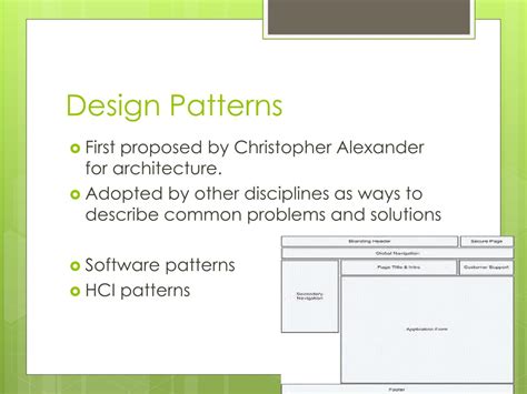 Ppt Hci Design Patterns And Standards Powerpoint Presentation Free