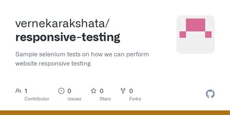 GitHub Vernekarakshata Responsive Testing Sample Selenium Tests On How We Can Perform Website