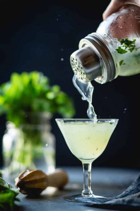 The Original Verdant Lady Green Chartreuse Cocktail With Gin And Mint