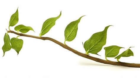 Premium Ai Image Leaf Stem Root Elevation Side View