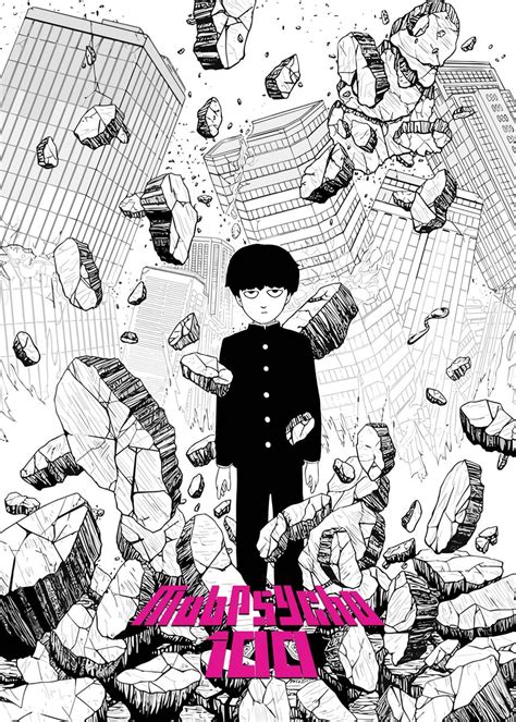 Mob Psycho 100 Poster By Anime Metal Displate