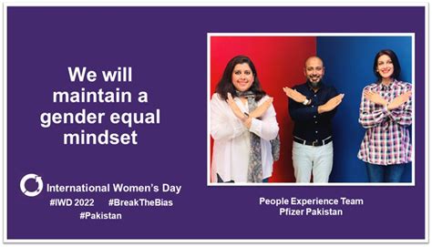 Iwd2022 Breakthebias Pfizer Pfizerproud Pfecolleague Pakistan Syeda Khadija Khan
