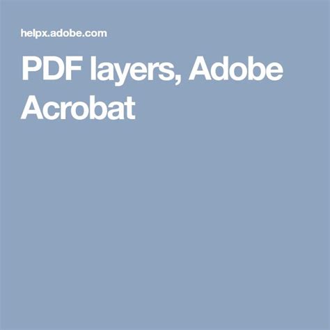 Pdf Layers Adobe Acrobat Pdf Adobe Acrobat Autocad