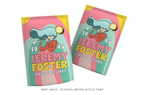 Mint Dayz Retro Rounded Display Font By Four Lines Thehungryjpeg