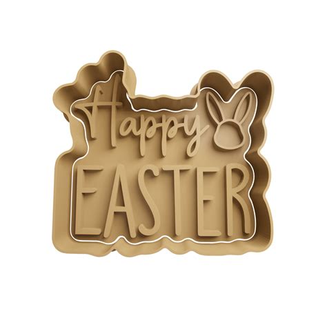 Happy Easter Cookie Cutter Stl Stl Cookie Cutters Over 35 000 Designs To 3d Print
