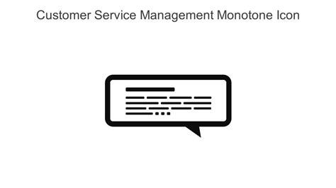 Customer Service Management Monotone Icon In Powerpoint Pptx Png And Editable Eps Format Ppt