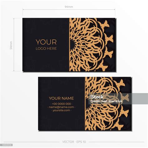고급 장식 벡터 명함 템플릿 그리스 패턴명함 블랙 컬러의 인쇄 디자인을 위한 템플릿 우아에 대한 스톡 벡터 아트 및 기타 이미지 우아 티켓 0명 Istock