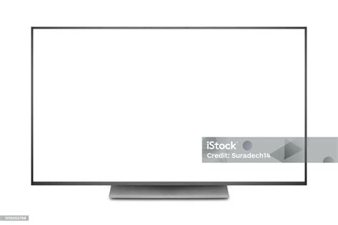 Tv 4 K 평면 스크린 Lcd 또는 Oled 플라즈마 현실적인 그림 클리핑 경로와 블랙 빈 Hd 모니터 이랑 텔레비전에 대한 스톡 사진 및 기타 이미지 Istock