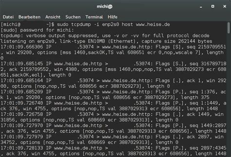 Netzwerkverkehr Mit Tcpdump Aufzeichnen Michis Blog