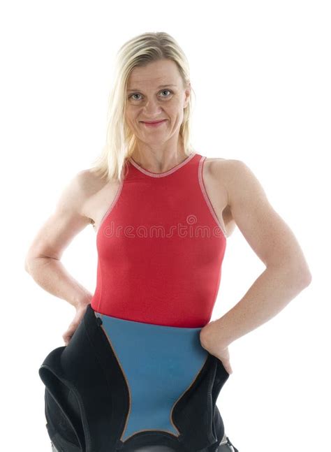 Female Triathlete Stock Image Image Of Cycling Swimsuit 15986501