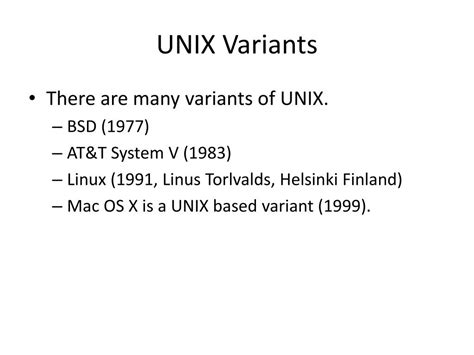 Ppt Unix Linux Powerpoint Presentation Free Download Id6751856