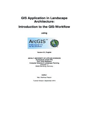 Fillable Online GIS Application In Landscape Architecture Introduction
