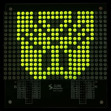 1632 led dot matrix for arduino ht1632 chipset sector67