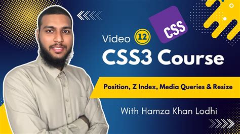 Css3 Tutorials In Hindi Urdu Position Z Index Media Queries And Resize Video 12 Youtube