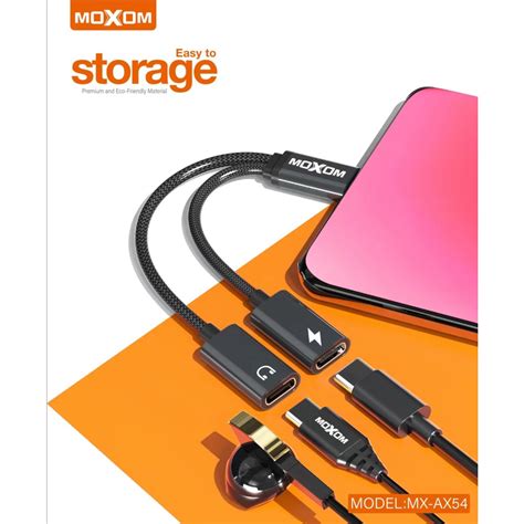 MOXOM MX AX Type C To Dual Type C Adapter Gadget City