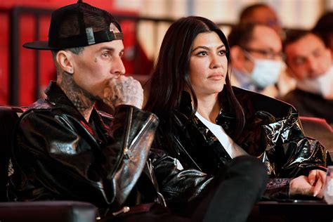 Kourtney Kardashian And Travis Barker Have Date Night At Ufc 260