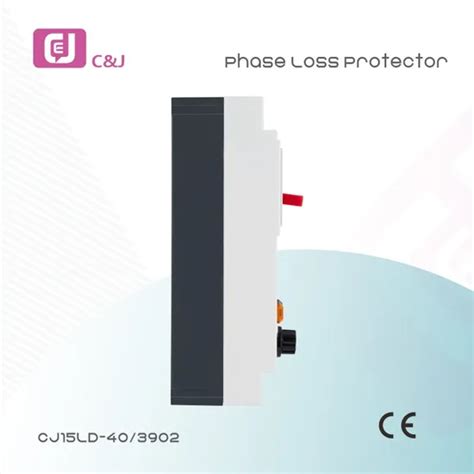 China Manufacturer 1 40a Electronic Over Current Relay Phase Loss Protector With Test Button