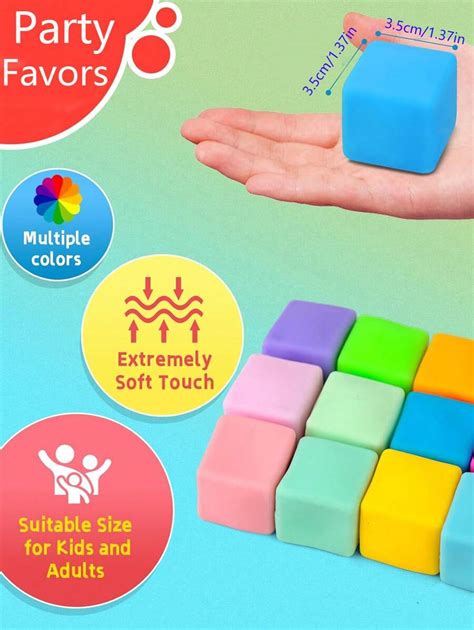 Slow Rising Stress Cube Fidget Toys Squishy Balls Sensory Fidget Toys