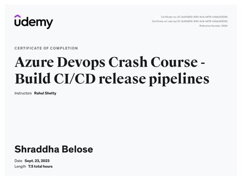 shraddha belose on linkedin udemy course completion certificate