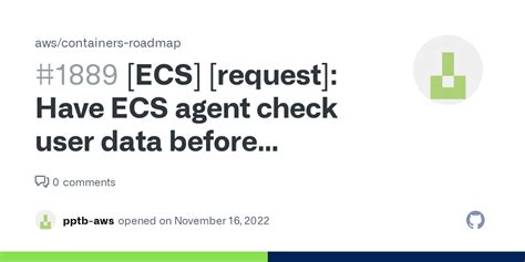 [ecs] [request] have ecs agent check user data before connecting to