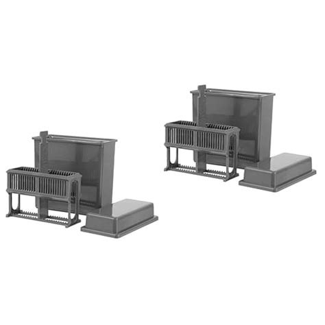 Doitool 2 Sets Slide Rack Slides Storage Rack For Laboratory Slides Staining Rack Plastic Slides