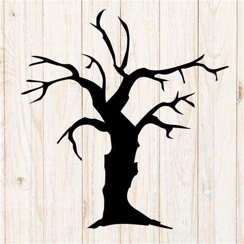Tree With Branches Svg Old Tree Svg Shirt Design Cut File For Cricut PNG Halloween Svg