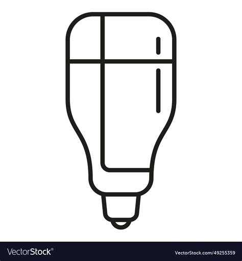 Smart Lightbulb Icon Outline Control Bulb Vector Image