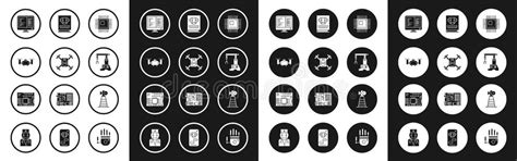 Set Processor With Microcircuits Cpu Drone Flying Action Camera