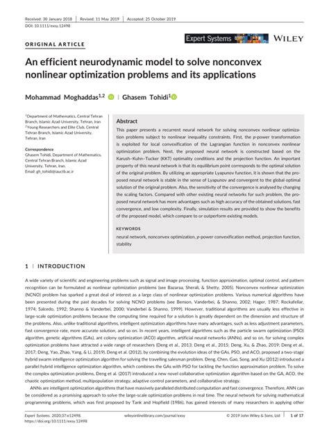 An Efficient Neurodynamic Model To Solve Nonconvex Nonlinear Optimization Problems And Its