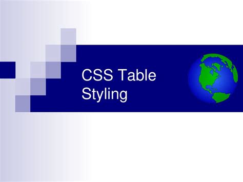Css Table Styling Ppt Download