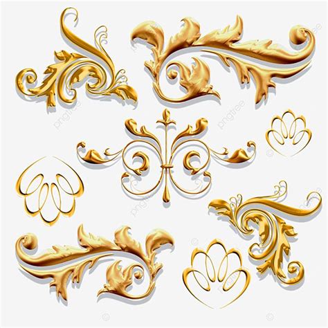 바로크 패턴 일러스트 요소 바로크 모드 황금 Png 일러스트 및 Psd 이미지 무료 다운로드 Pngtree 바로크 패턴 바로크 양식 테두리 디자인