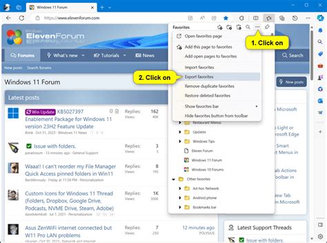 Export Favorites To Html File From Microsoft Edge Windows 11 Forum