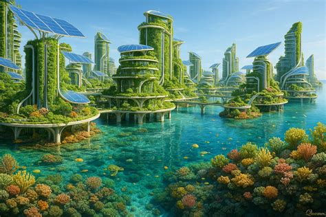 Solarpunk Shallowsea City By Quamos On Deviantart