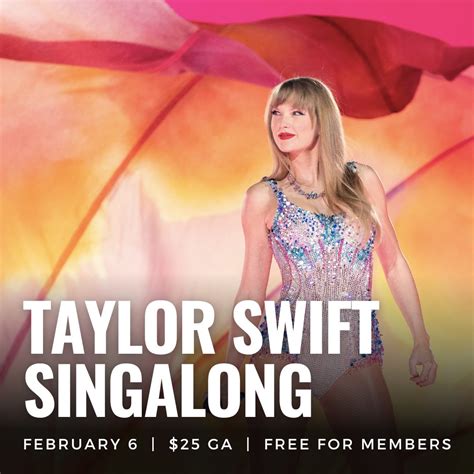 Taylor Swift Sing A Long Stages Music Arts