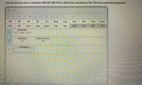 Solved Use The First Four Rules Of Inference Mpmthsds