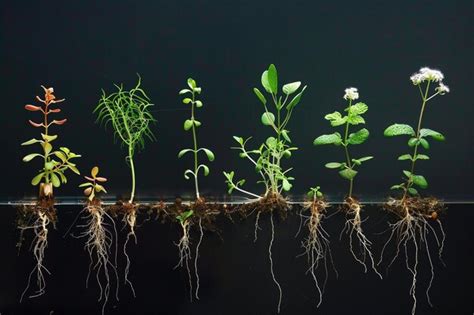 Comparing Root Hair Development In Various Plant S Generative Ai Premium Ai Generated Image