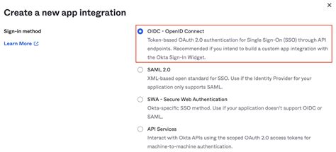 Okta Oidc Configuration For Self Hosted Web App