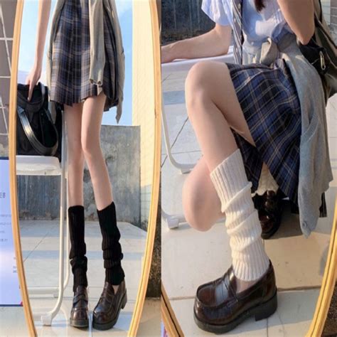 인기템블랙 니트 레그워머 발토시 발 워머 학생 교복 치마 발토시 에이블리