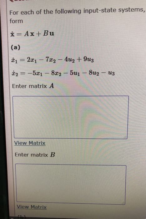 Solved Question For Each Of The Following Input State Chegg Com