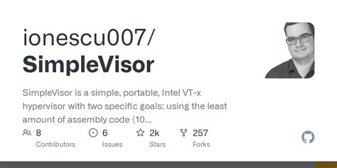 Github Ionescu007simplevisor Simplevisor Is A Simple Portable Intel Vt X Hypervisor With