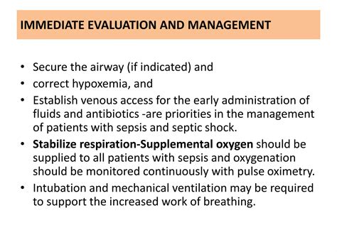 Severe Sepsis And Septic Shock Evaluation And Management Pptx