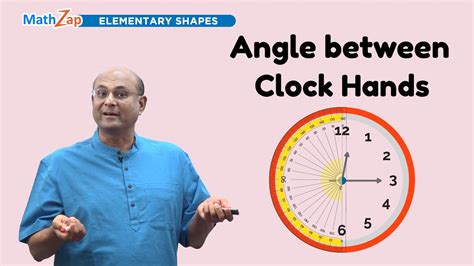 Angle Between Hands Of A Clock Elementary Shapes Class 6 Maths Ahaguru Youtube