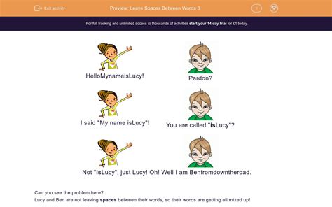 Leave Spaces Between Words 3 Worksheet Edplace