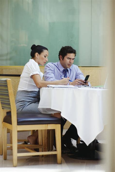Business People Using Mobile Phones Stock Image Image Of Occupation