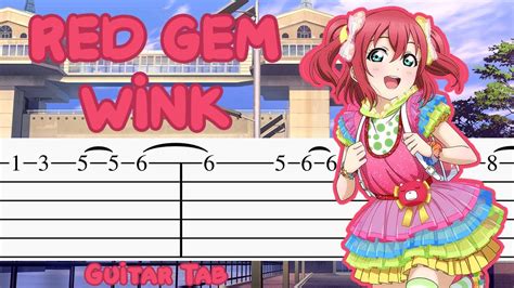 Red Gem Wink Guitar Tab Youtube