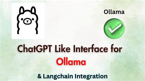 ChatGPT Like Interface For Ollama Open Source Solution LangChain