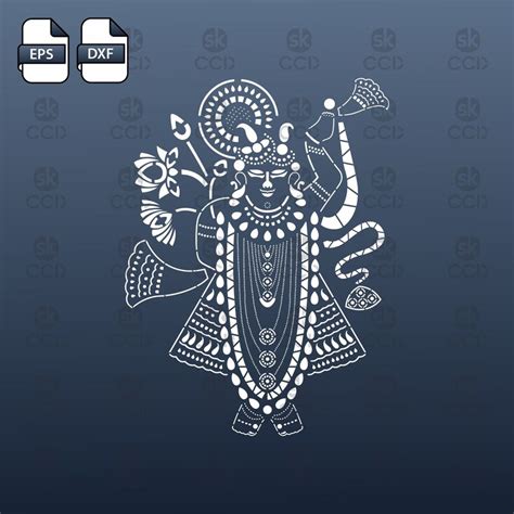 Shrinathji Shrinathji Wall Art Indian God Laser Cutting Design