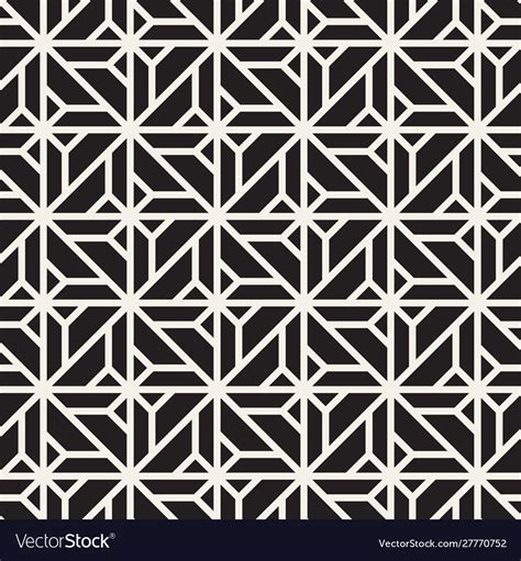 Seamless Pattern Stylish Linear Lattice Royalty Free Vector